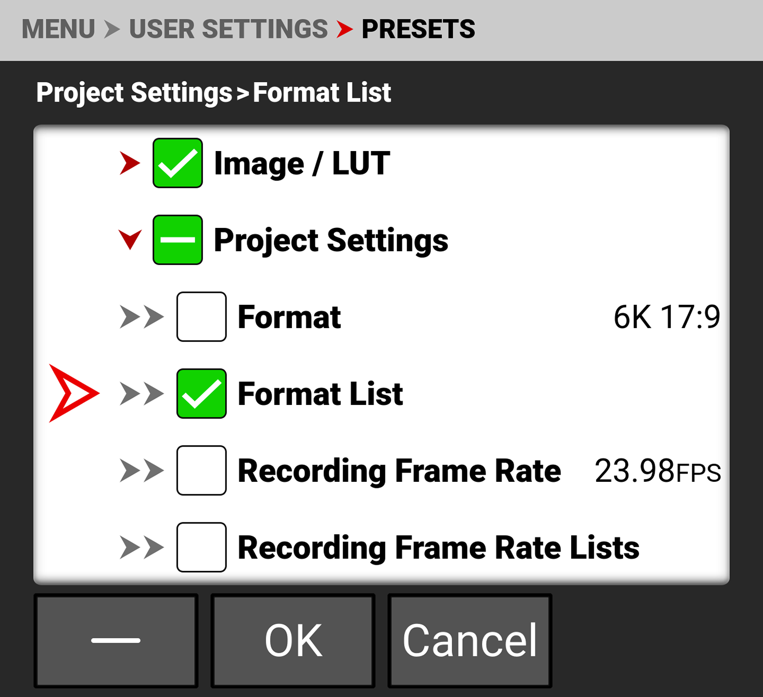 Presets